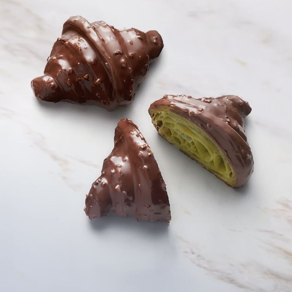 Croissant thé matcha gianduia - Corman Italia